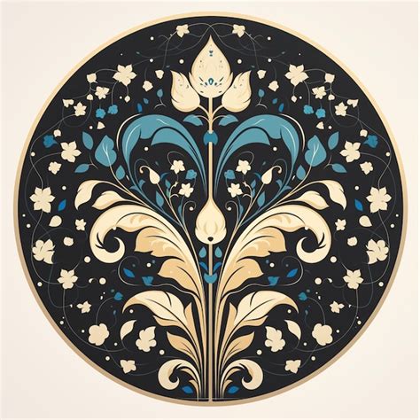 Classical Patterns With A Royal Touch Premium Ai Generated Vector