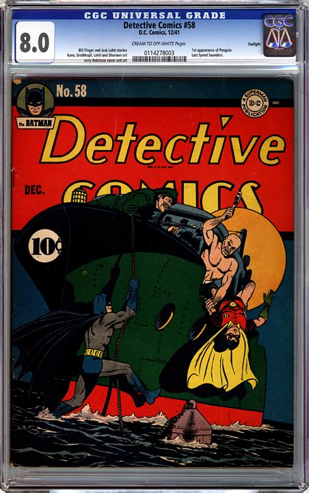 Detective Comics 58 Cgc
