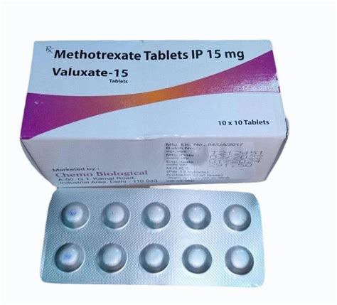 15mg Valuxate Methotrexate Tablets At ₹ 291box Folitrax Tablet In