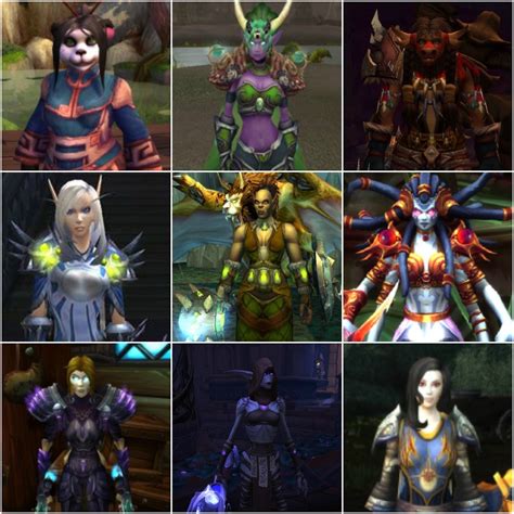 World Of Warcraft Female Characters