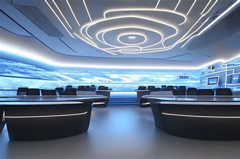 Futuristic Classroom Concept In School Stock Illustration Illustration Of Education Academy