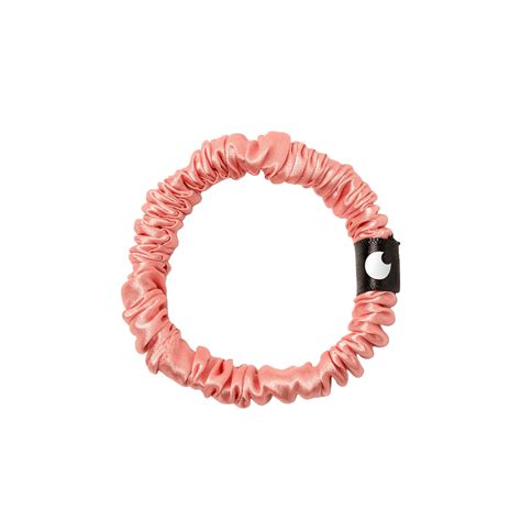Μεταξωτό Scrunchie Small Ροδακινί Μεταξωτές Μαξιλαροθήκες Bloom Moon®