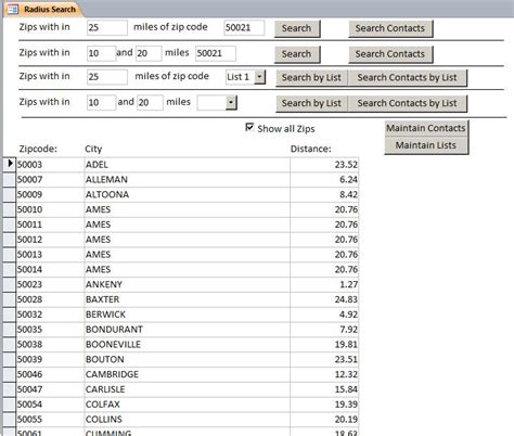 5 Digit Zip Code Map With Radius Map