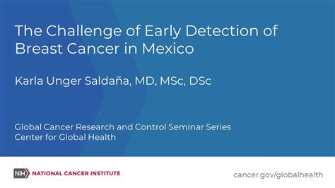 The Challenge Of Early Detection Of Breast Cancer In Mexico Youtube