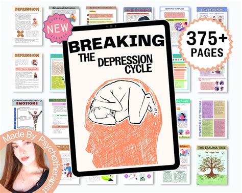 Breaking The Depression Cycle Workbook Depression Spiral Counseling Sheets Worksheets Dbt