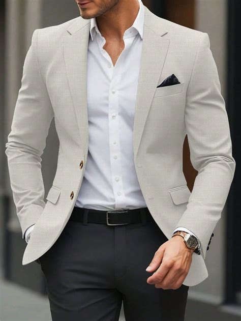 Bienvenido A Shein Traje Passeio Masculino Moda Clássica Masculina