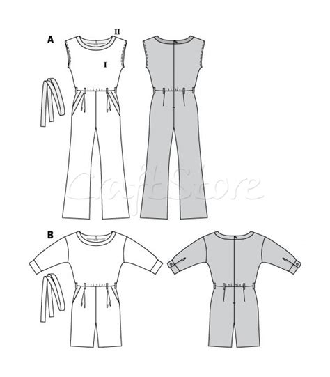 Burda Πατρόν Για Ολόσωμη Φόρμα 6433 Ραπτική Burda