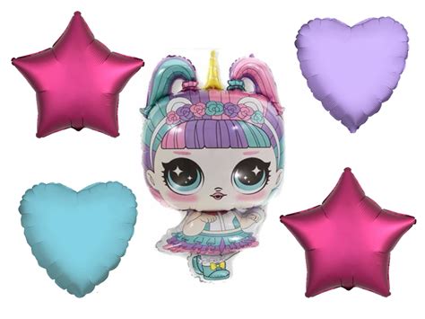 Pack 5 Globos Lol Surprise Con Helio