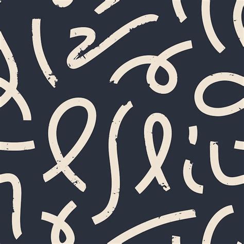 Premium Vector Contemporary Seamless Pattern With Abstract Line In Nude Colors