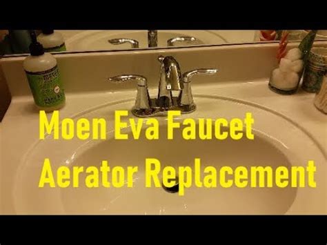 Moen Eva 6410 Faucet Aerator Upgrade Replacement Repair 137401 Youtube