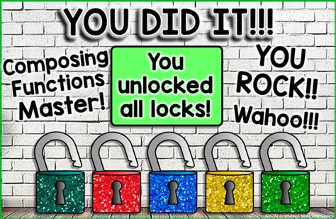 Composing Functions Digital Math Escape Room Activity Function