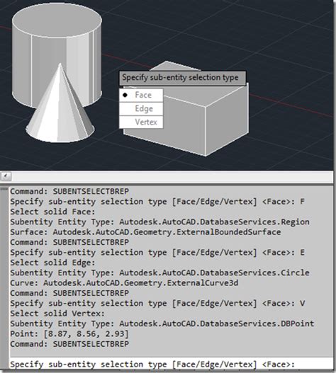 Selecting Solid3d Sub Entities Autocad Devblog
