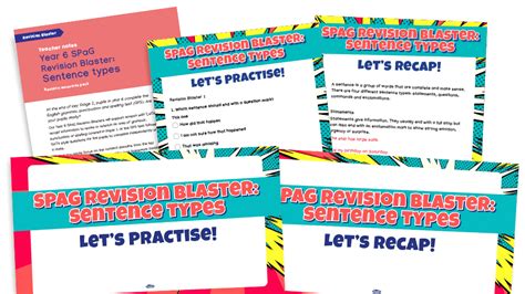 Ks2 Sats Spag Revision Blaster Sentence Types Statement Exclamation