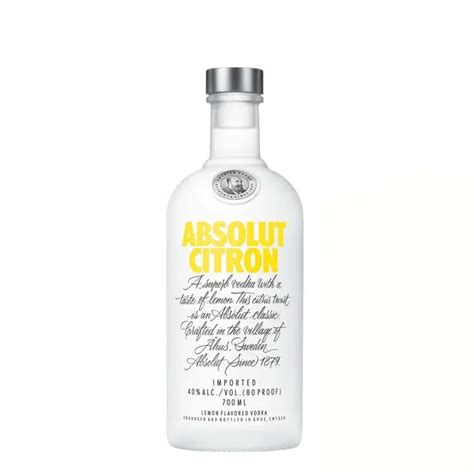 Absolut Citron Vodka Premium Citrus Flavor Vodka