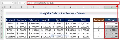 How To Sum Every Nth Column In Excel 3 Methods Exceldemy