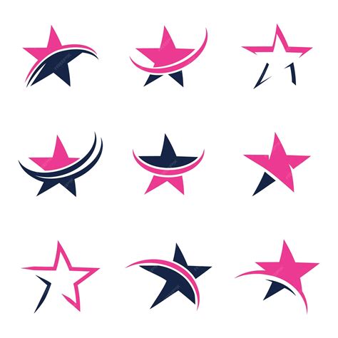 Premium Vector Collection Of Modern Abstract Star Logos Various Shapes