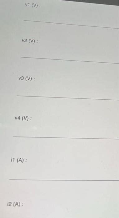solved determine the voltages v1 v2 v3 and v4 and the