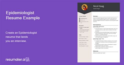 Epidemiologist Resume Example For 2025