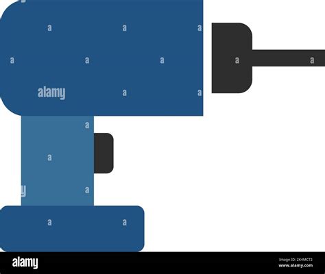 Blue Drill Illustration Vector On A White Background Stock Vector Image And Art Alamy