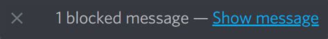 Blocked Messages Discord