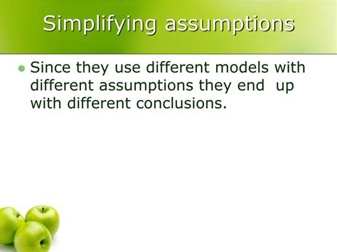 Ppt Simplified Representations Of Reality In Economics Powerpoint