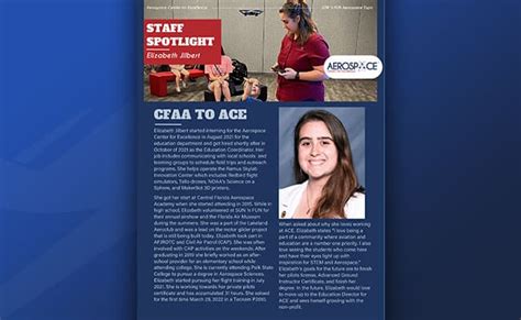 Staff Spotlight Elizabeth Jilbert Sun N Fun Aerospace Expo