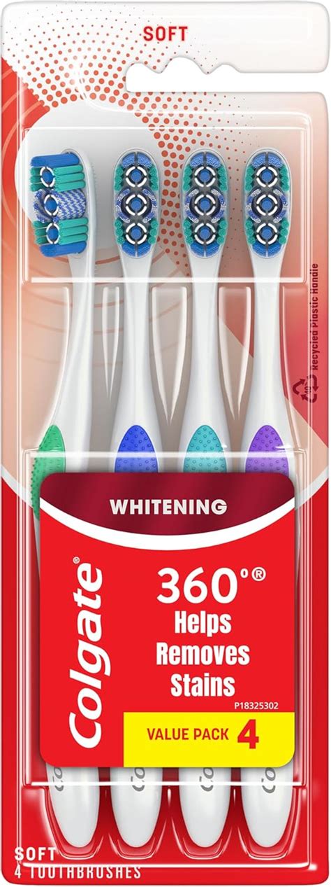 Colgate 360 Optic White Whitening Toothbrush Soft 4