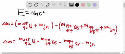 SOLVED Calculate The Energy Released In The Neutron Induced Fission Of U Into Two Nuclei