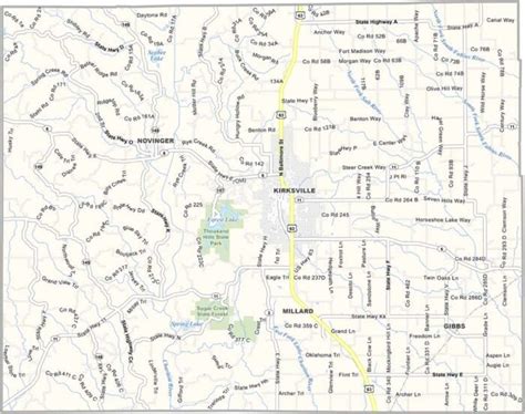 Newton County Map Missouri Us County Maps