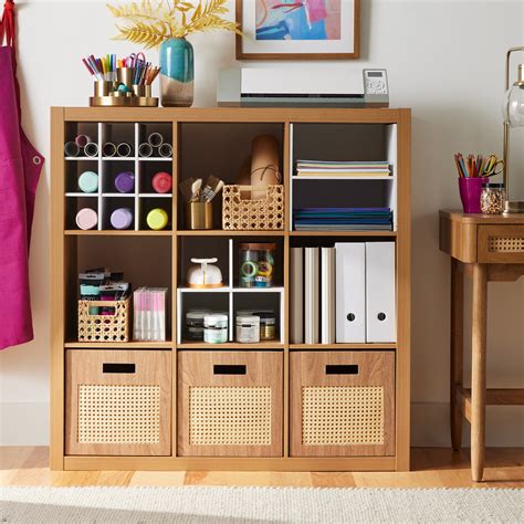 Better Homes And Gardens 9 Cube Storage Organizer Light Honey