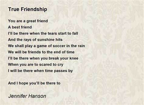 True Friendship Poems Best Friends