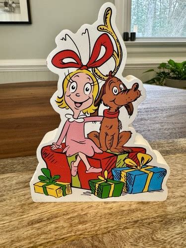 Wooden Cindy Loo And Max Shelf Sitter Dr Seuss Grinch Christmas Ebay