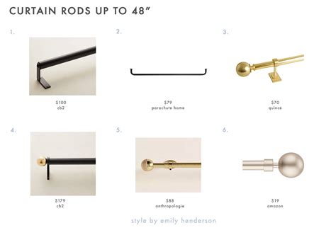 Our Favorite Curtain Rods Organized By Size Our Rules For Hanging