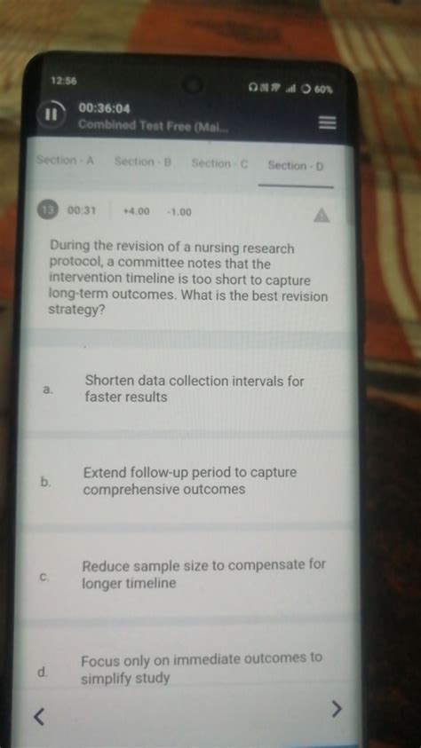 During The Revision Of A Nursing Research Protocol A Committee Notes Tha