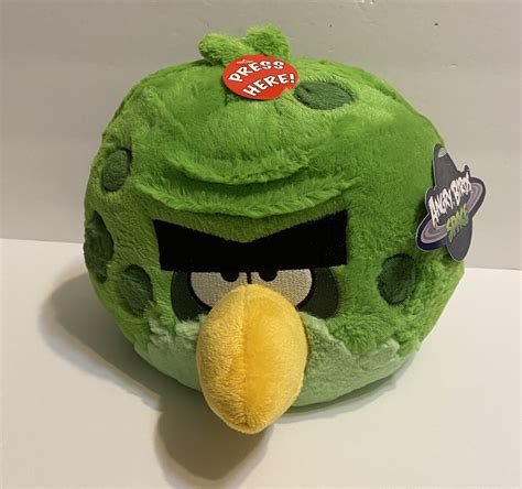 Angry Birds Space Green Spots Terence 8”plush Stuffed Animal No Sound