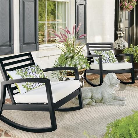 Cassian Outdoor Rocking Chair Grandin Road Front Patio Furniture