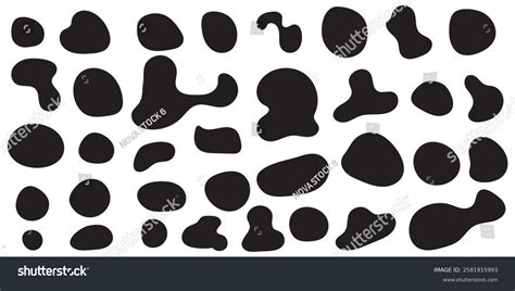 Set Liquid Organic Shapes Irregular Form Stock Vector Royalty Free 2581915993 Shutterstock