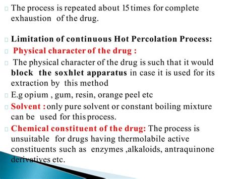 Extraction Process Pharmaceutics I 20111 Ppt