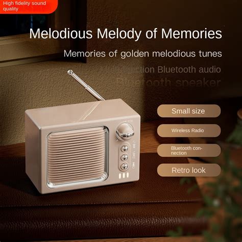 Novo Ruído Branco Bluetooth Alto Falante Cartão Retro Pequeno Tv Sono Bluetooth Subwoofer Rádio