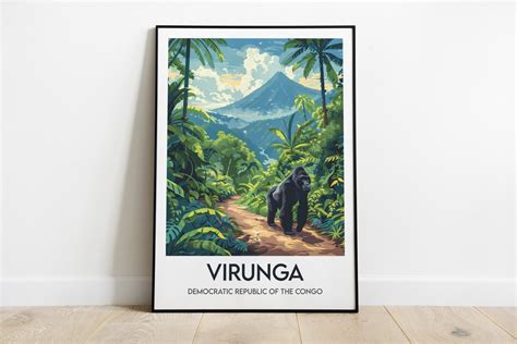 Virunga Poster Virunga Frame Virunga Print Democratic Republic Of The