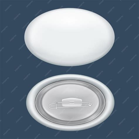 Premium Vector Oval Badge Mockup Realistic Illustration Of Oval Badge