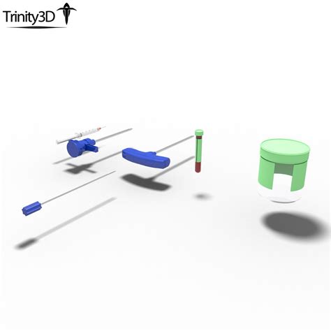 Bone Marrow Biopsy Medical Tool Set 3d Model 50 Max Obj Free3d