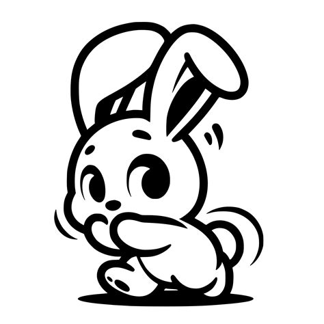 Embarrassed Rabbit Svg Graphic For Cricut Silhouette Laser Machines