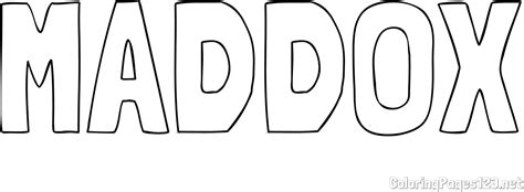 Maddox Coloring Page