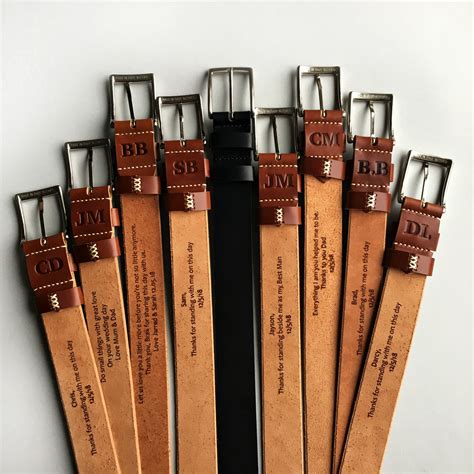 Mens Belt Personalized Belt Valentines Day T Groomsmen Belt