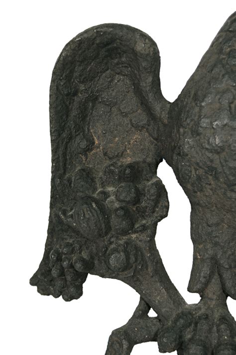 American Federal Period Cast Iron Eagle With Outstanding Form And