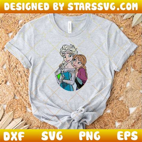 Anna And Elsa Svg Frozen Sisters Svg Perfect Elsa Anna Svg