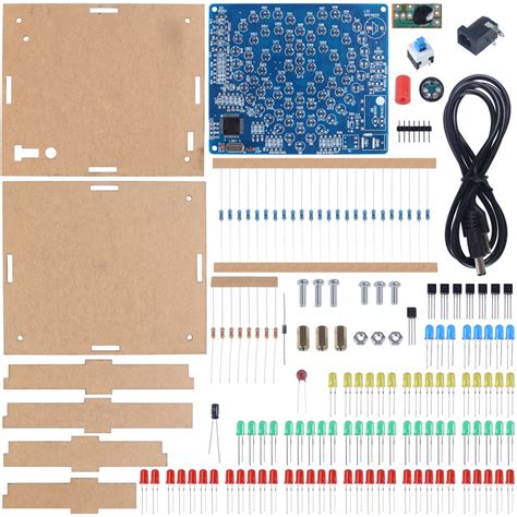 Colorful Heart Shaped Led Flashing Light Diy Kit From Icstation On Tindie