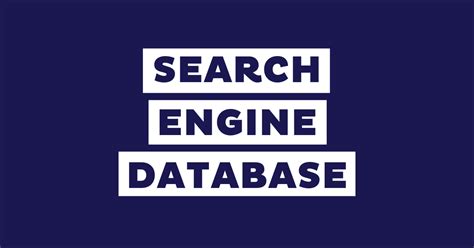 search engine database guide definition and examples