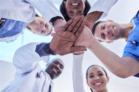Premium Photo Healthcare Teamwork And Hands Together In Huddle For